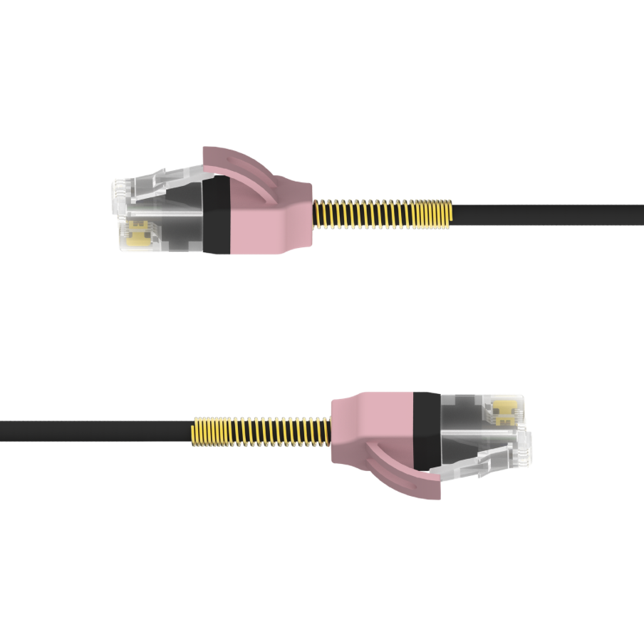 Spring-Protected Cat6A Slim Patch Cable (30AWG) | U/UTP