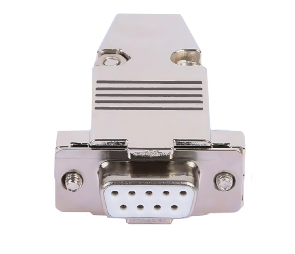 DB9 Female Connector with Metal Housing and Solid Gold Plated Pins for ...