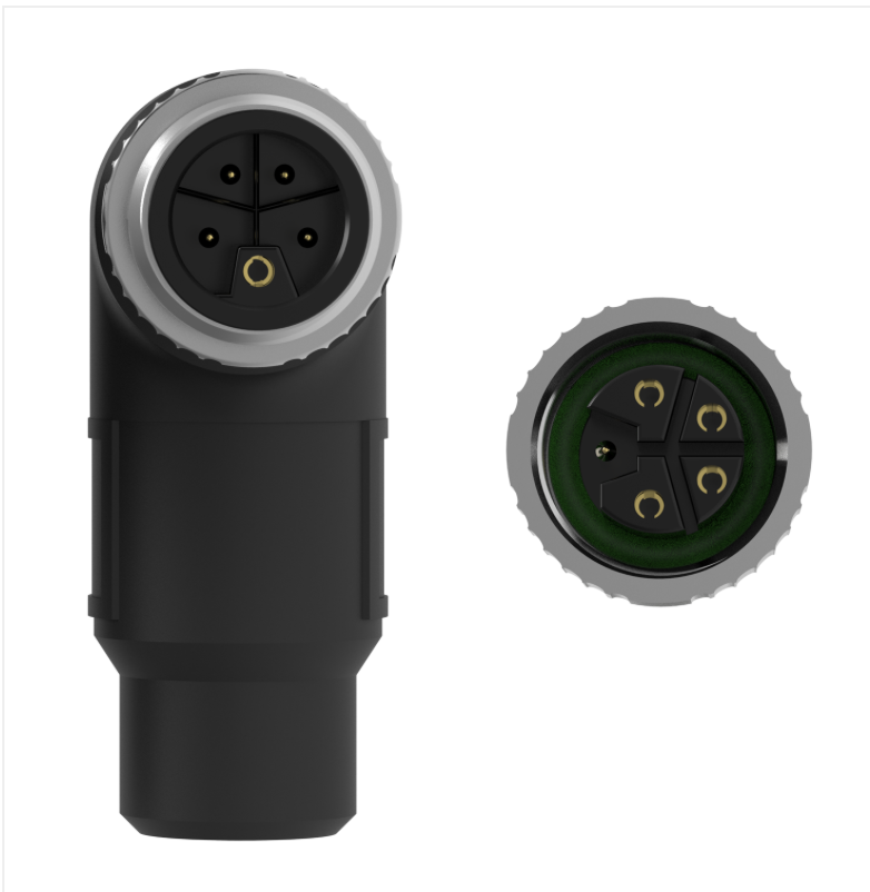M12 L-Coded 5-Pin 14AWG Power Cable | PUR Drag Chain