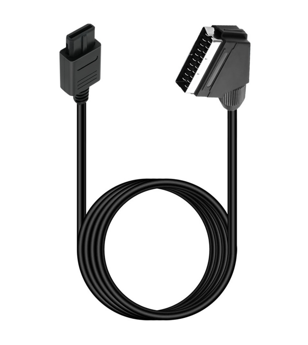 SCART RGB Cable for Nintendo N64, SNES, Super Famicom & GameCube (PAL ...