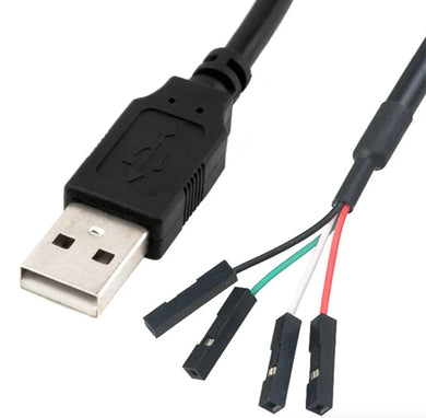 USB 2.0 A to 4 x 1 Pin Dupont Motherboard Header Female Extension Cabl