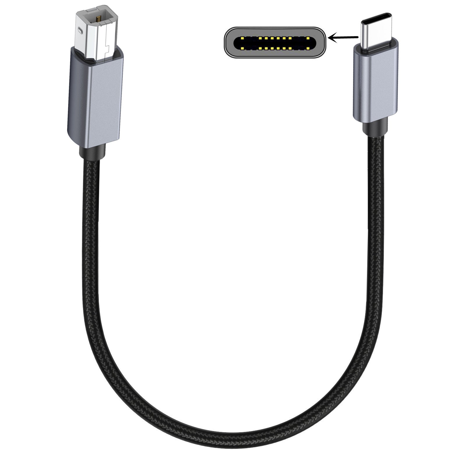 Short usb printer cable store
