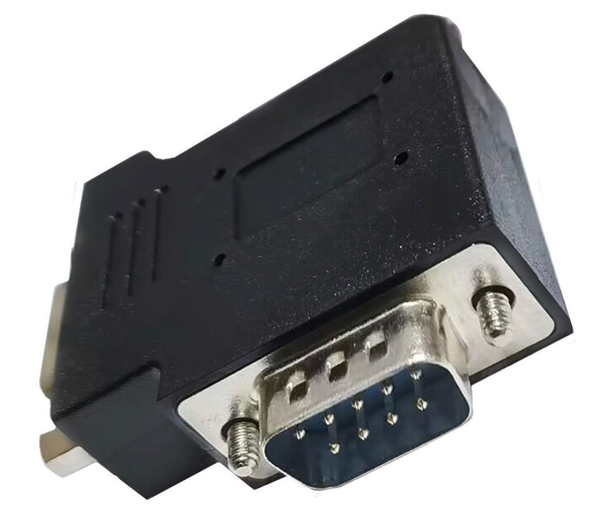 RS232 DB9 Male to Female Left & Right 90 Degree Changer Coupler Adapte